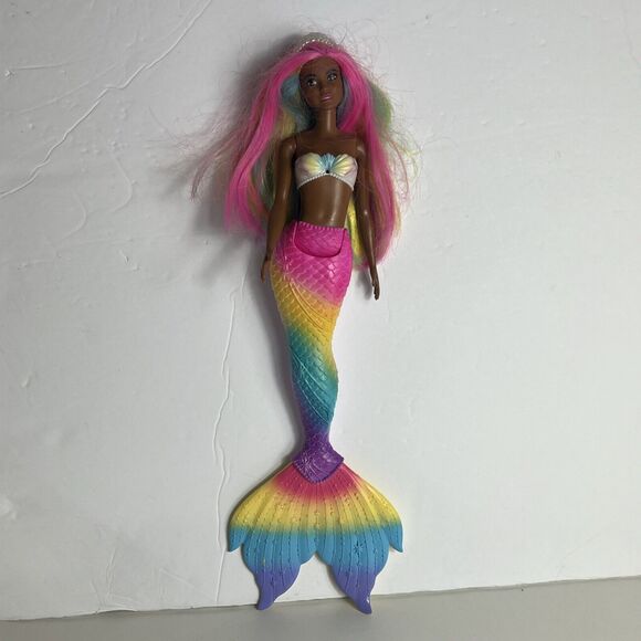 Mattel | Toys | Barbie Dreamtopia Brown Rainbow Magic Mermaid Doll ...